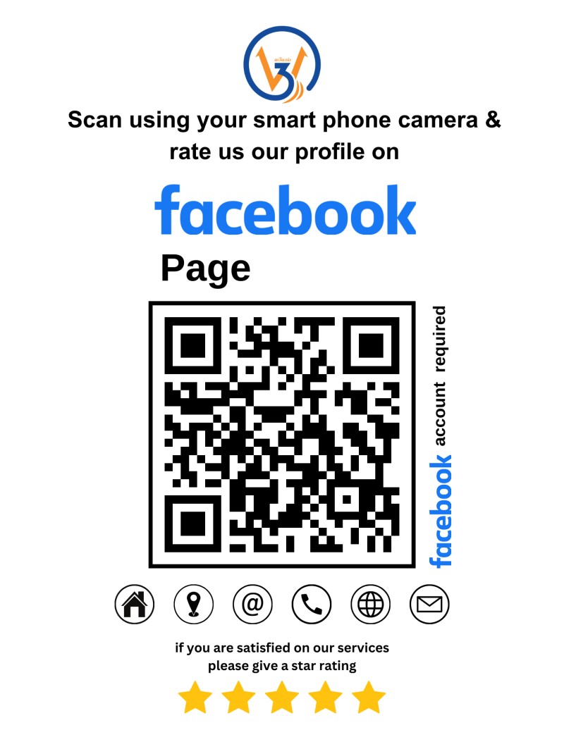 Get Google, Facebook Reviews QR Code With Stand