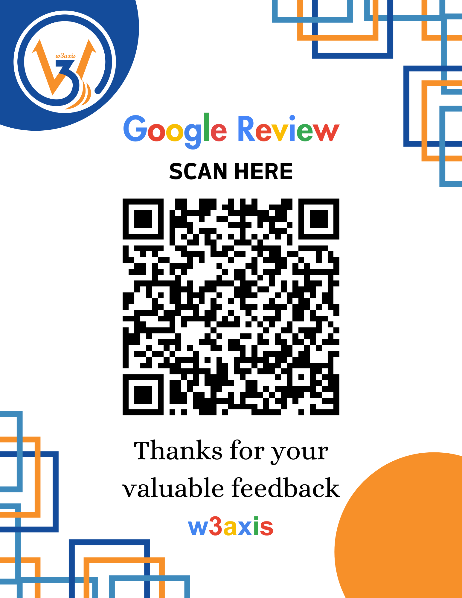Get Google, Facebook Reviews QR Code With Stand
